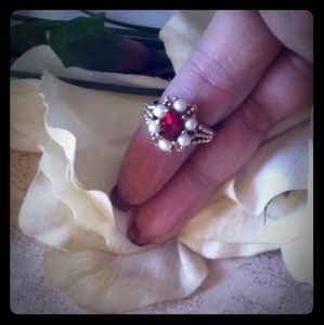 Avon | Jewelry | Vintage Avon Roseglow Ring | Poshmark